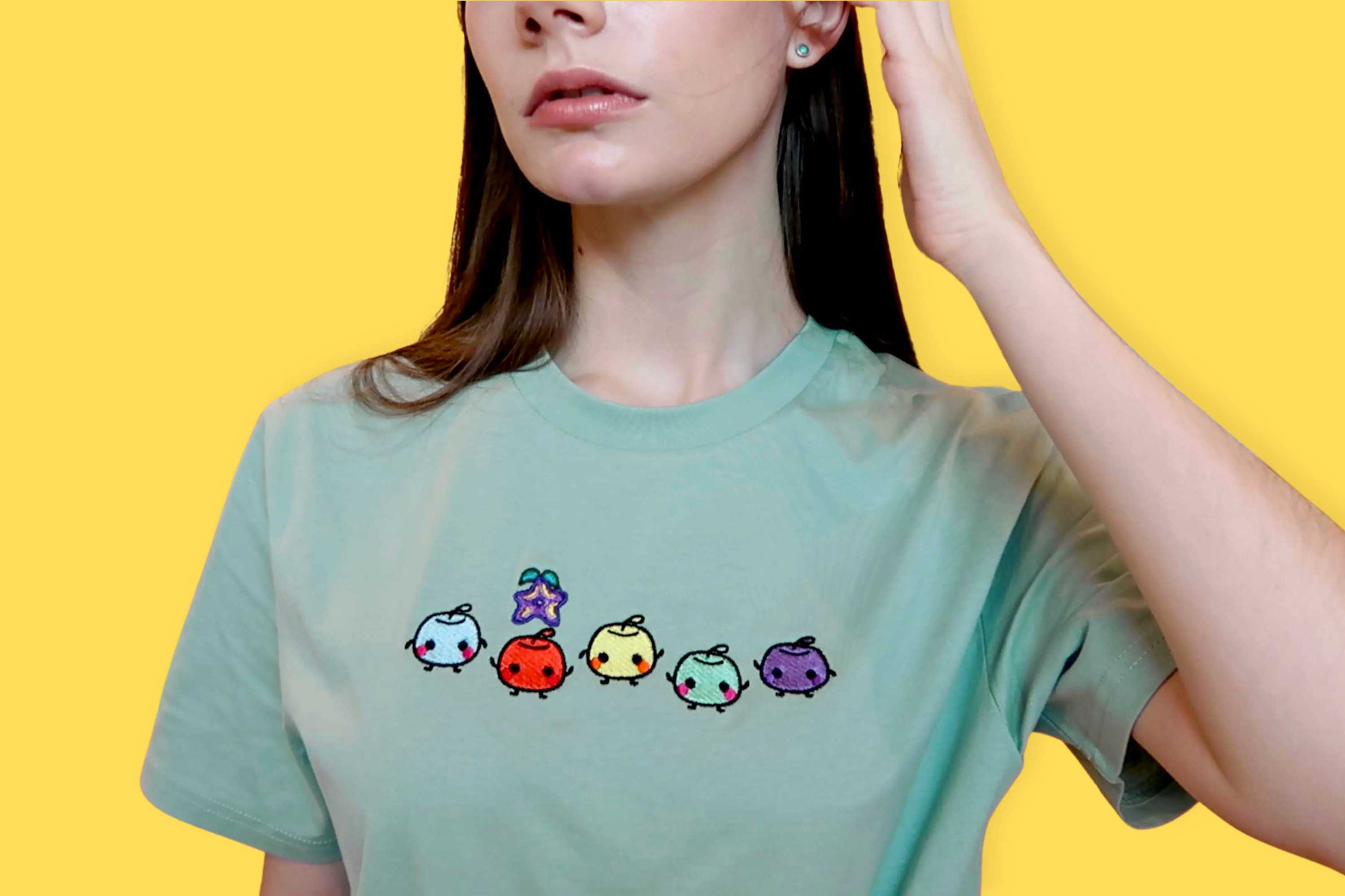 Stardew Valley Junimo Embroidered T-shirt – Pollygone