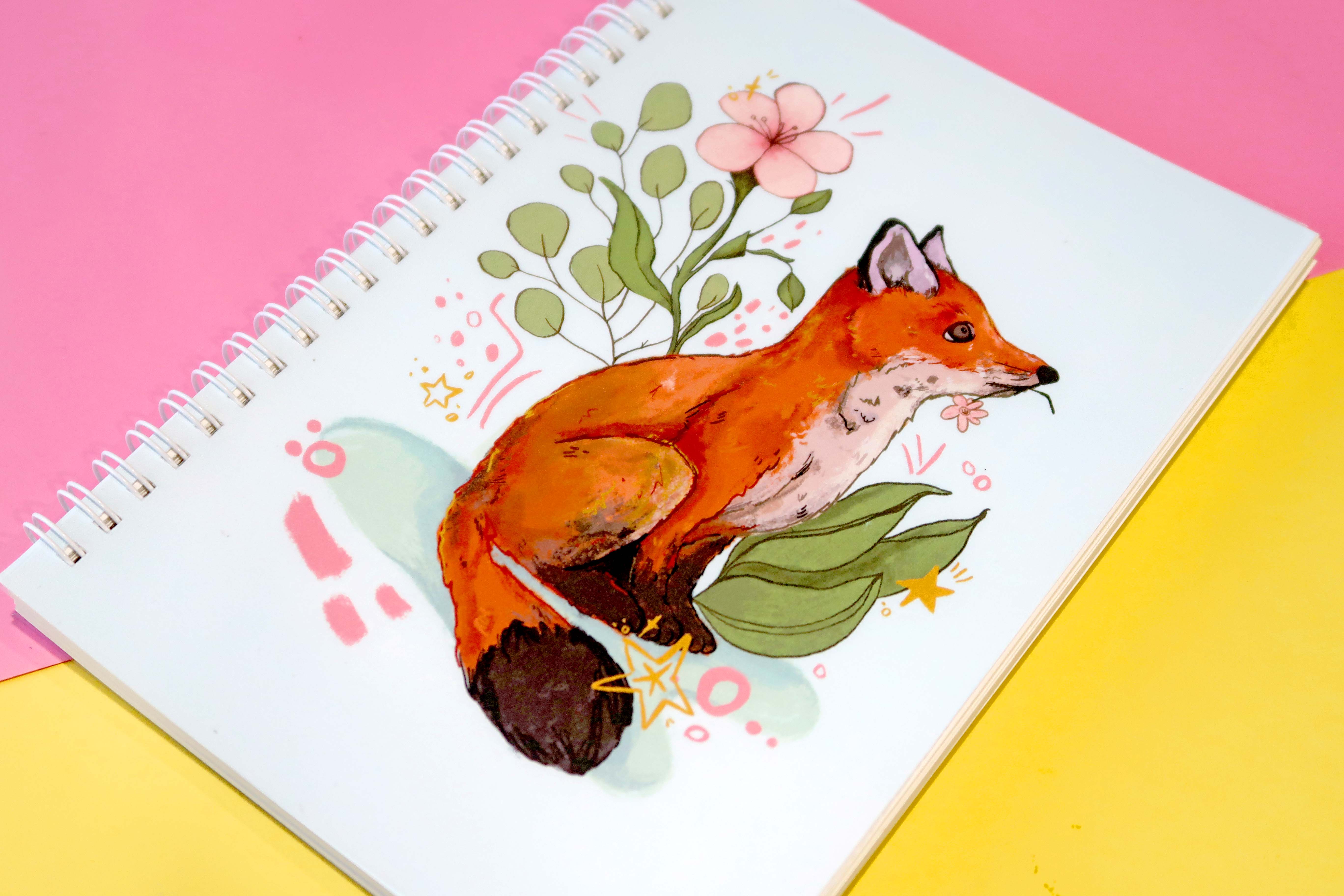 A5 Fox Notebook w/ Lined Paper – Pollygone