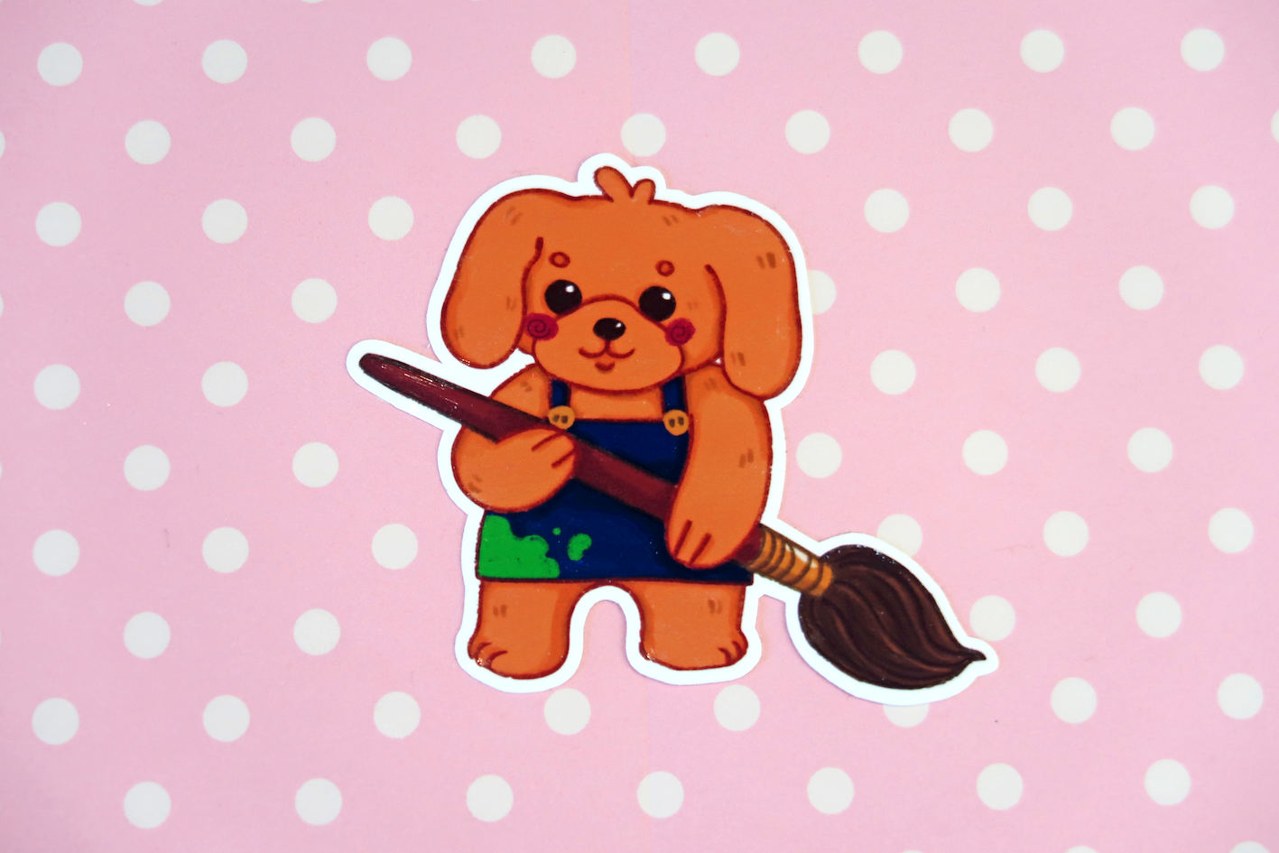 Artist Dog Vinyl Sticker – Pollygone